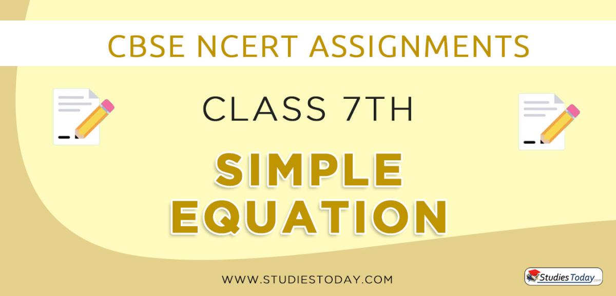 Assignments For Class 7 Simple Equation PDF Download assignments-for-class-7-simple-equation-pdf-download